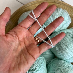 Destash Yarn Bundle, Assorted Mint Yarn Box for Crafts, Light Mint ...