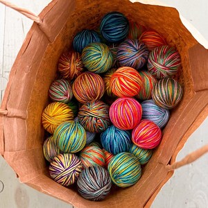 MYSTERY PACK of Mini Yarn Balls, Mixed Yarn Bundle, Cotton Yarn Lot ...