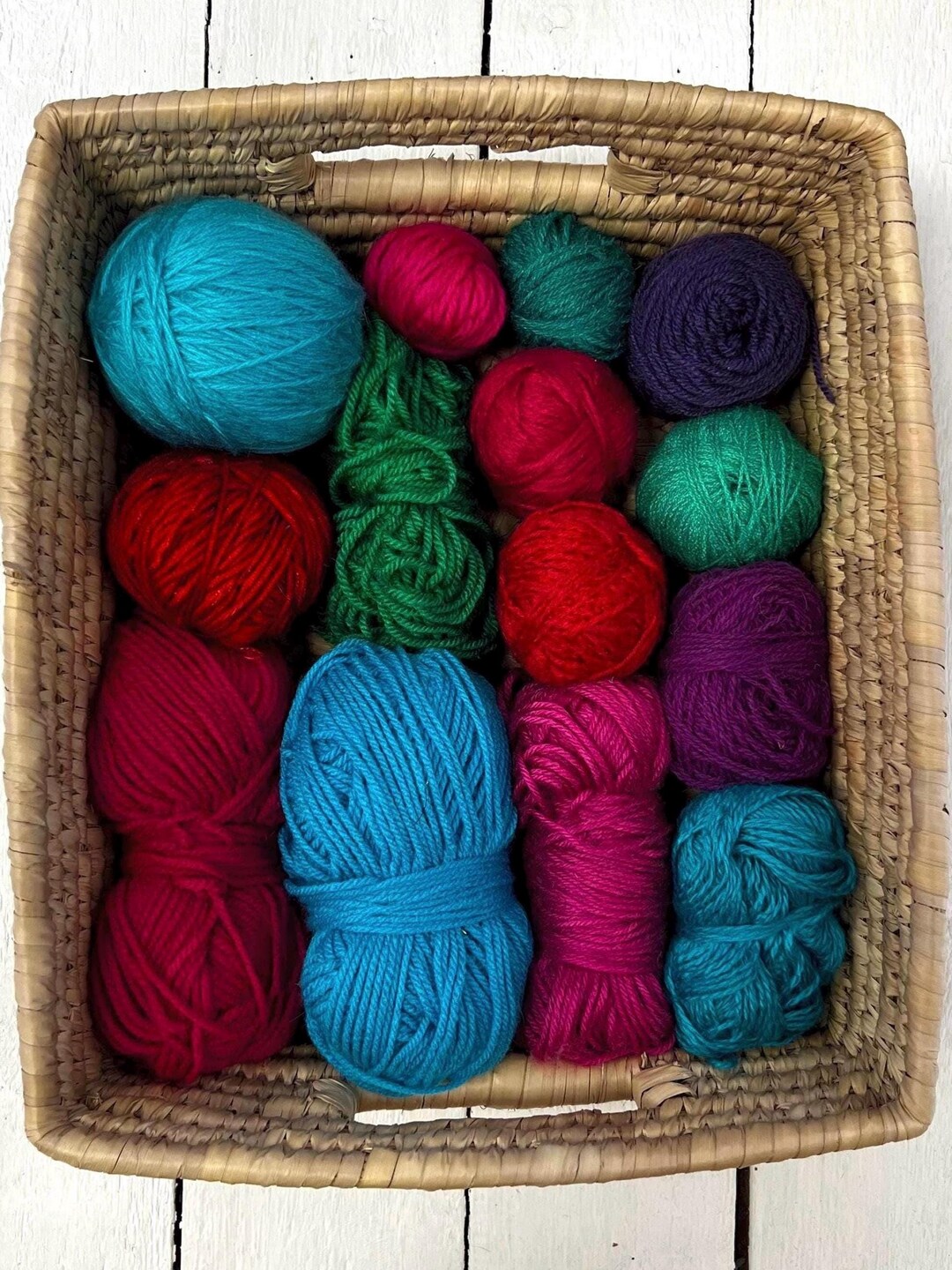 Assorted Yarn Bundle, 14 Oz / 395 G Pack, Colorful DK Yarn Box, Destash ...
