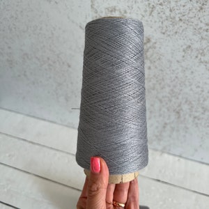 SET of 5 Yarn Cones, Cotton Yarn on Cone, Gray and Beige Thread for ...