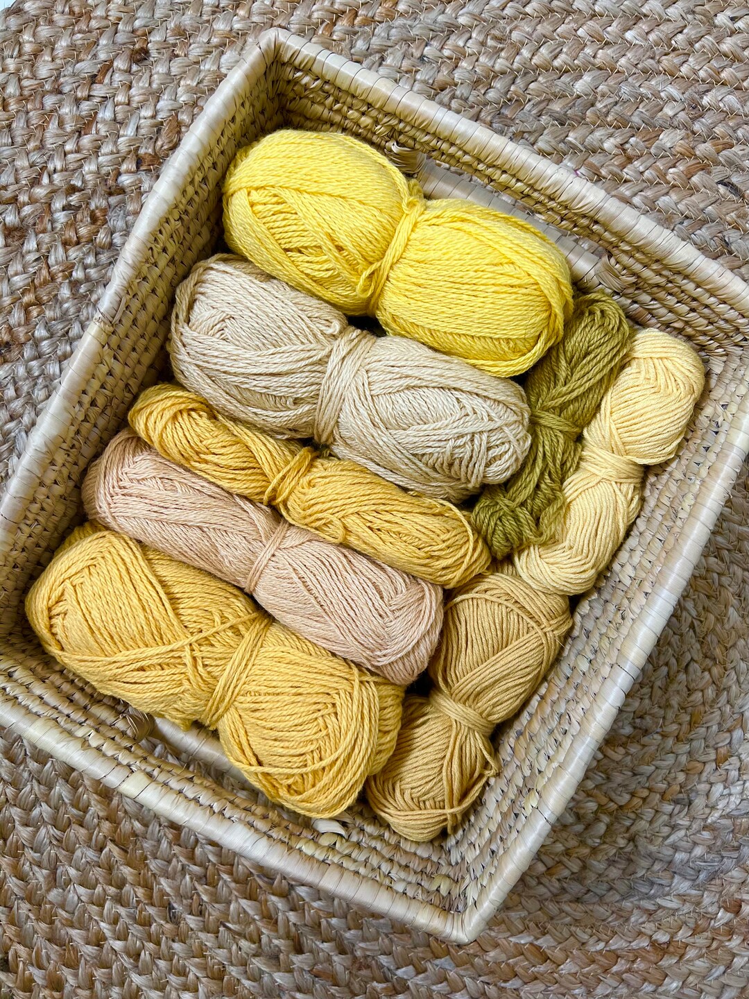 Yellow Wool Yarn Skeins DK Weight Yarn Wool Blend Yarn - Etsy