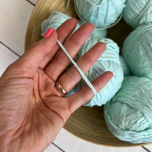 Destash Yarn Bundle, Assorted Mint Yarn Box for Crafts, Light Mint ...