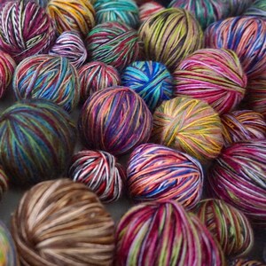 MYSTERY PACK of Mini Yarn Balls, Mixed Yarn Bundle, Cotton Yarn Lot ...