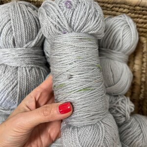 Gray Yarn Bundle, Light Grey Yarn Box for Crafts, Destash Yarn Lot ...