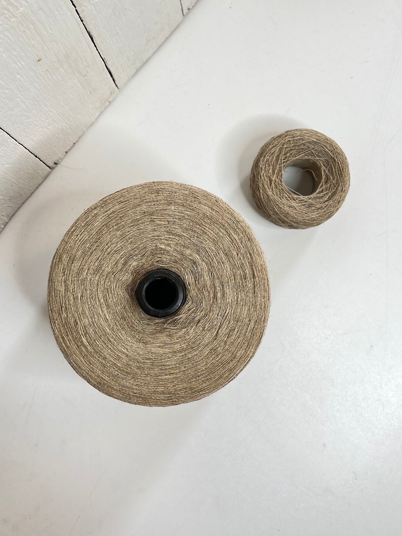 Linen Yarn on Cone and Linen Yarn Cakes Natural Linen Yarn - Etsy