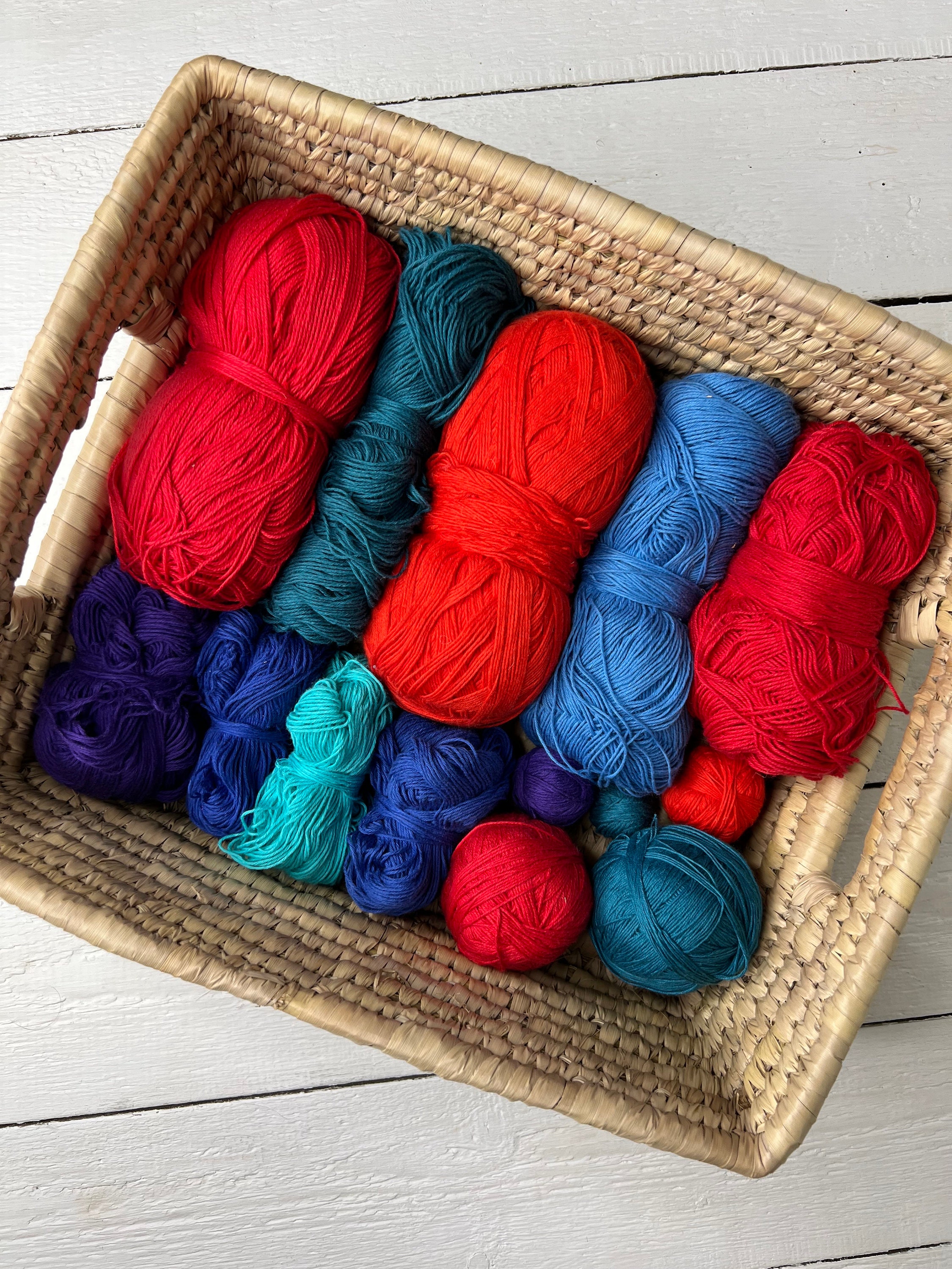 Assorted Cotton Yarn, Lace Fingering Yarn Bundle, Destash Yarn Box Only ...