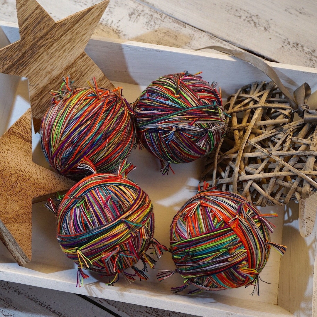 SET of 2 Magic Yarn Balls, Unique Handmade Yarn, Ultimate Rainbow Yarn ...
