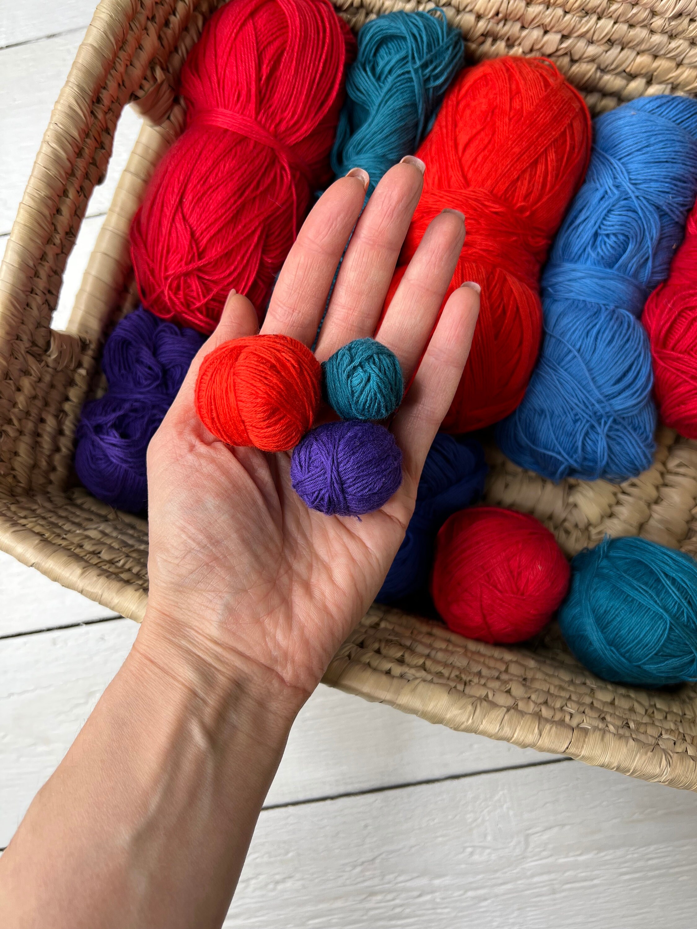 Assorted Cotton Yarn, Lace Fingering Yarn Bundle, Destash Yarn Box Only ...