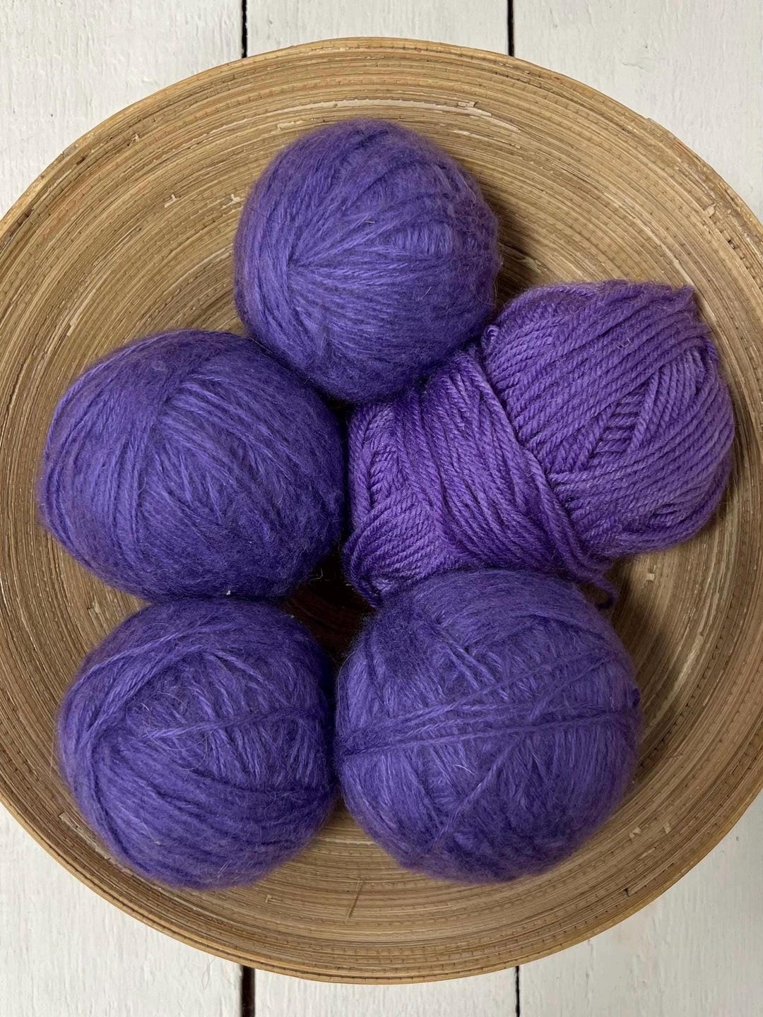 Purple Yarn Set, Light Purple Yarn Box, Destash Yarn Lot, Gift for ...