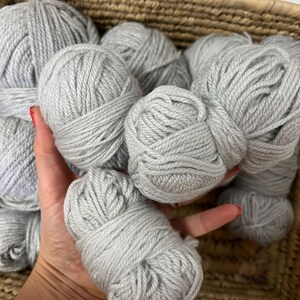 Gray Yarn Bundle, Light Grey Yarn Box for Crafts, Destash Yarn Lot ...