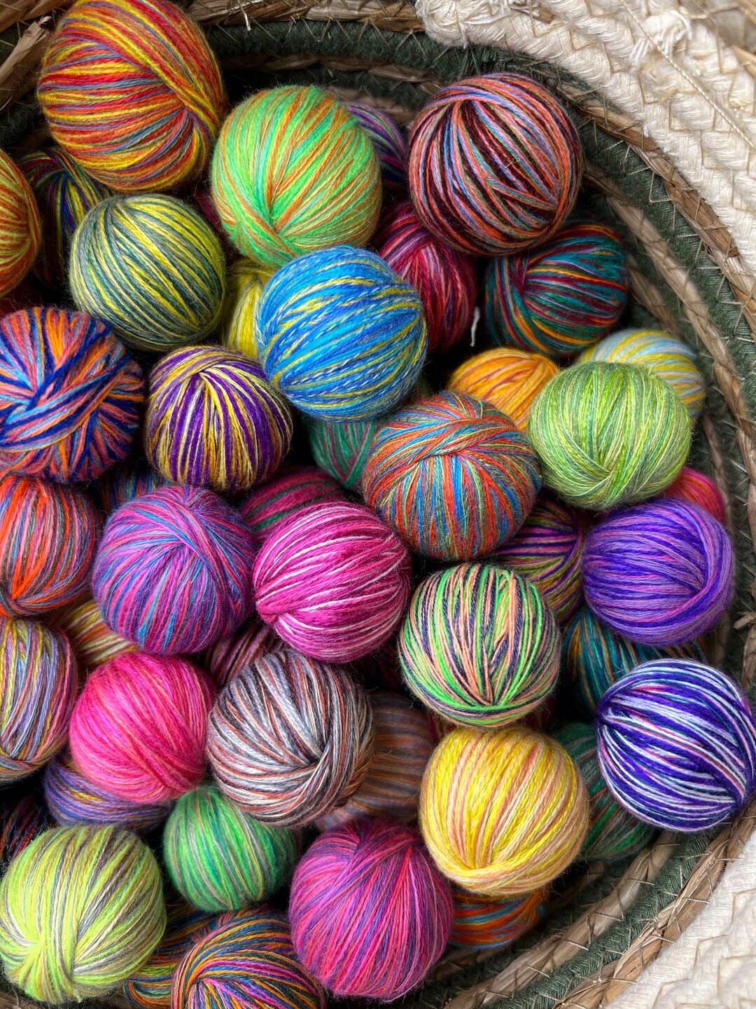 Mini Yarn Balls Box, Cotton Yarn for Crocheting and Hand-knitting ...