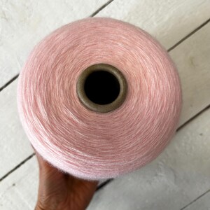 Light Pink Yarn Cone, Baby Pink Knitting Yarn, Lace Acrylic Thread for ...
