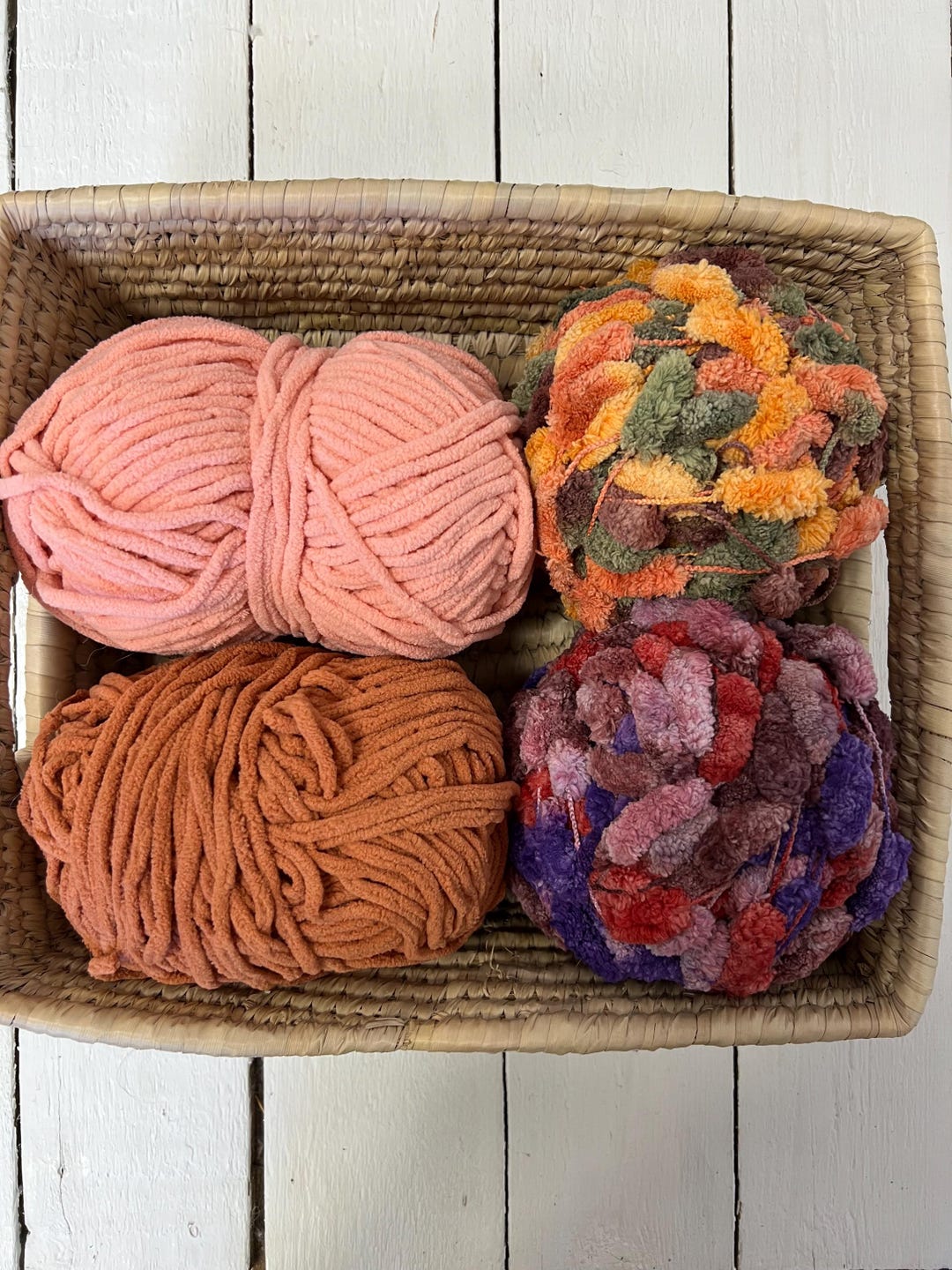 Chunky Yarn Lot, Soft Yarn Bundle, Assorted Yarn Box for Crafts ...