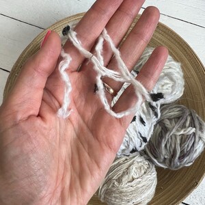 Destash Yarn Bundle, Assorted White Yarn Box for Crafts, Off-white ...