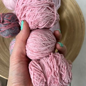 Pink Yarn Bundle, Destash Yarn Lot Pink, Gift for Crocheter, Gift for ...