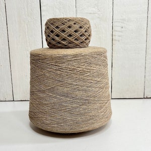 Linen Yarn on Cone and Linen Yarn Cakes, Natural Linen Yarn, Lace ...