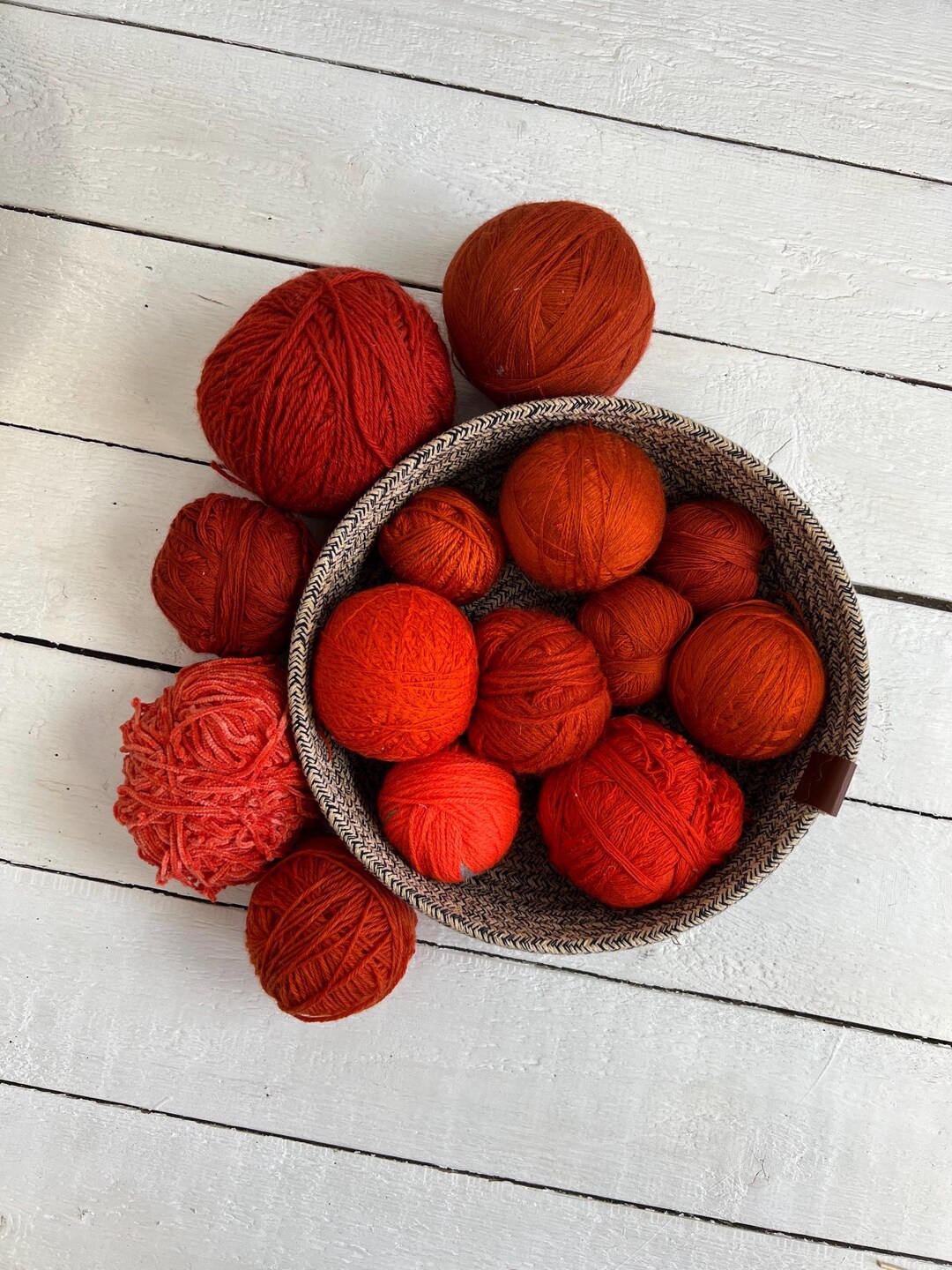 Orange Yarn Bundle, Yarn for Pumpkin Crafts, Halloween Yarn Set, Dark ...