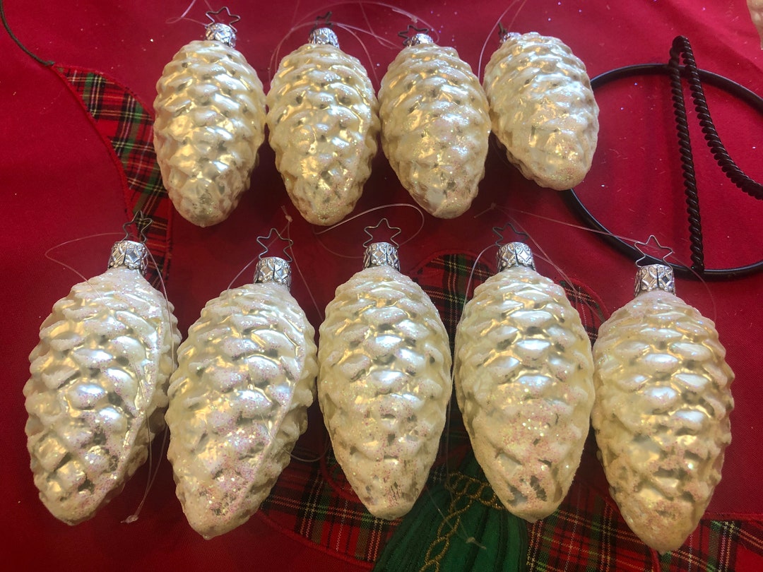 Ten Vintage Inge Glas Pine Cone Old World Christmas Ornament Germany 3.5-inches - Etsy