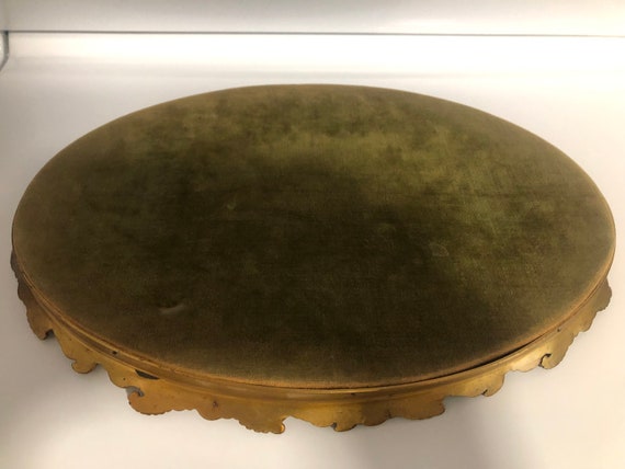 Antique Apollo Oval Brass and Glass Fancy Decorative … - Gem