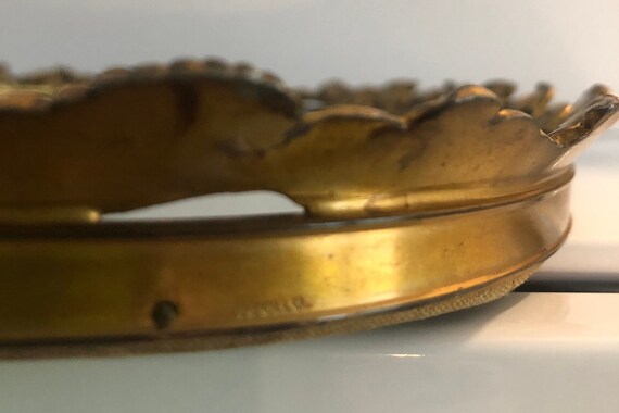 Antique Apollo Oval Brass and Glass Fancy Decorative … - Gem