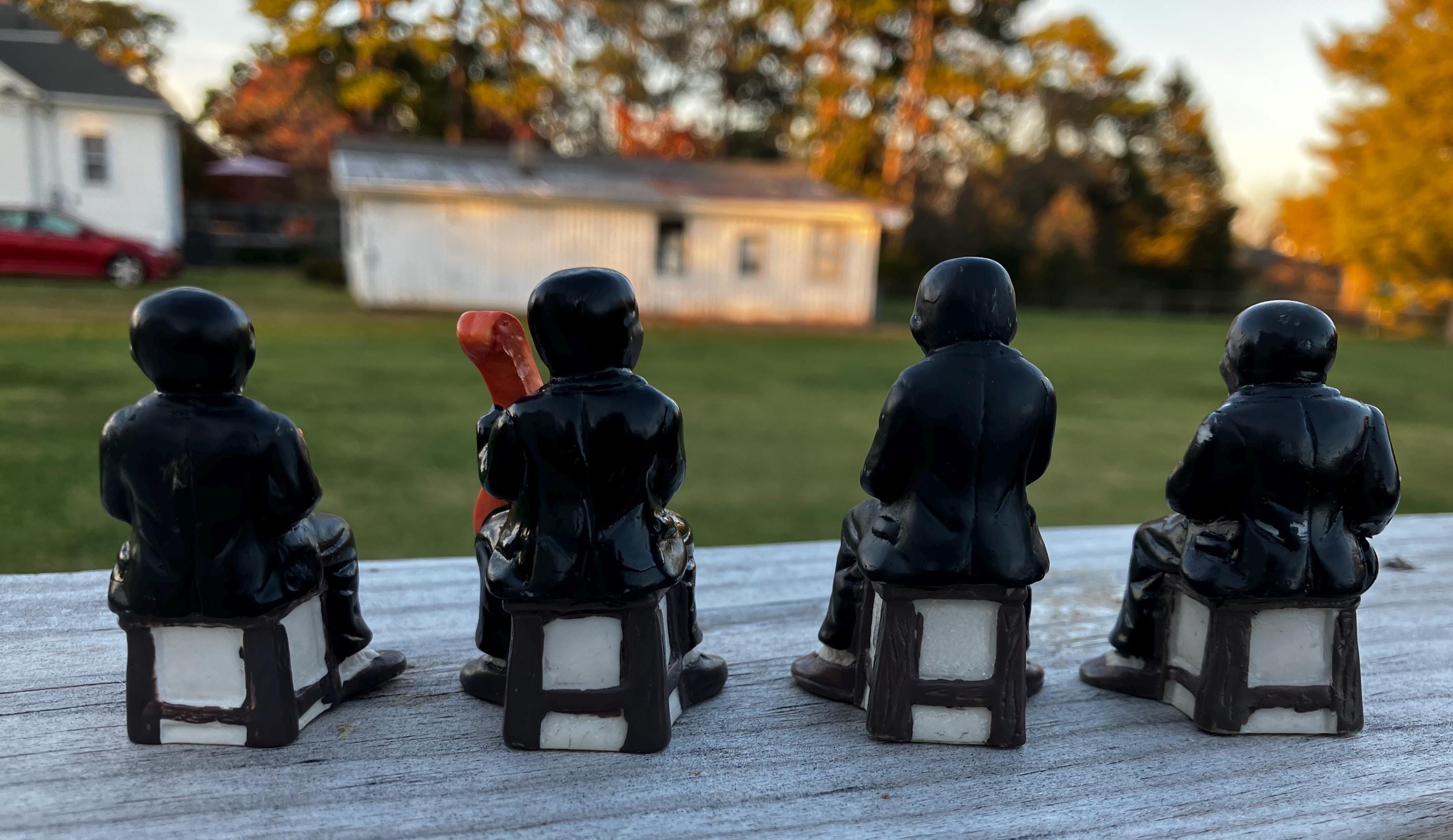 Vintage African American Miniature Jazz Band Quartet Musician Figurines ...