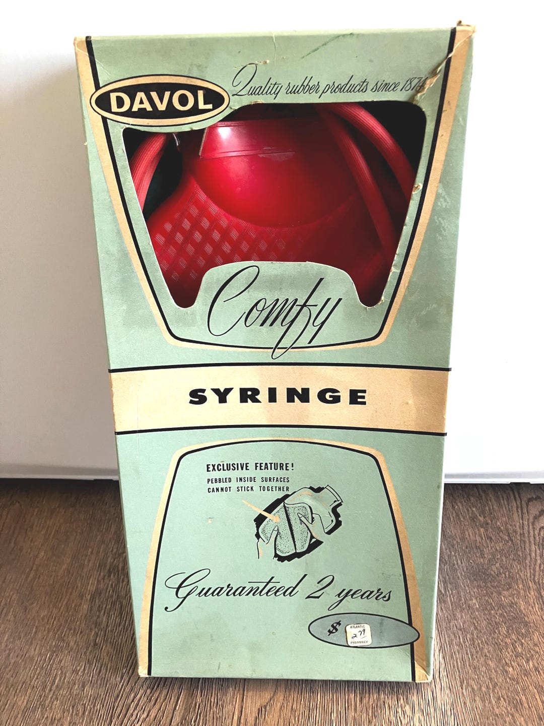 Vintage Davol Rubber Company #11 Comfy Syringe Water Bottle - 1950's - Etsy
