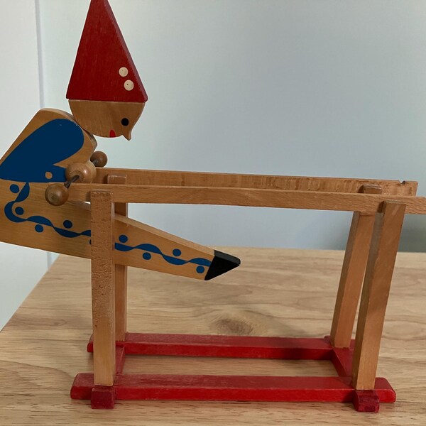 Wooden Acrobat Toy - Etsy