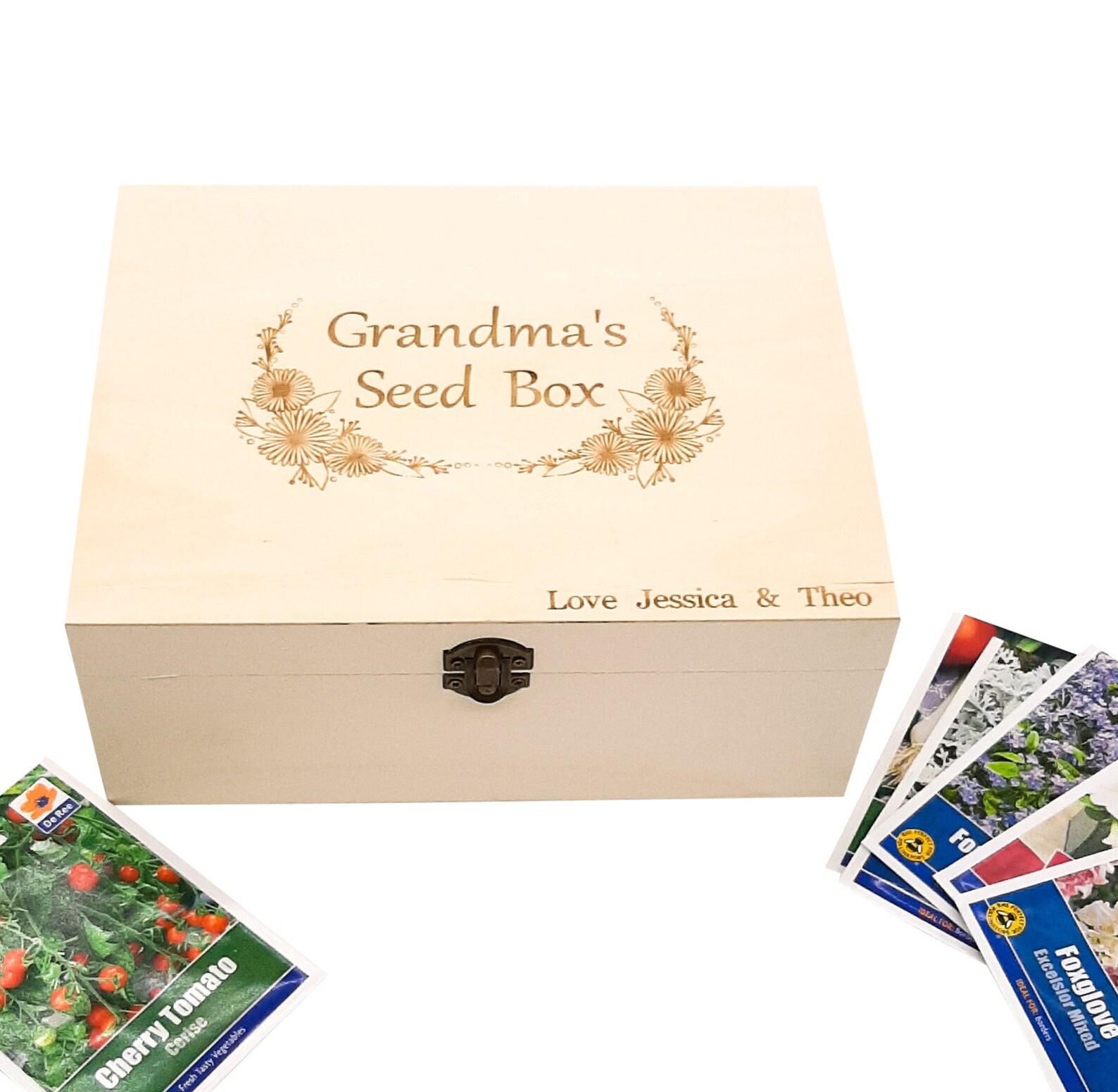Gardening Gift Seed Box Personalised With Any Name & a - Etsy UK