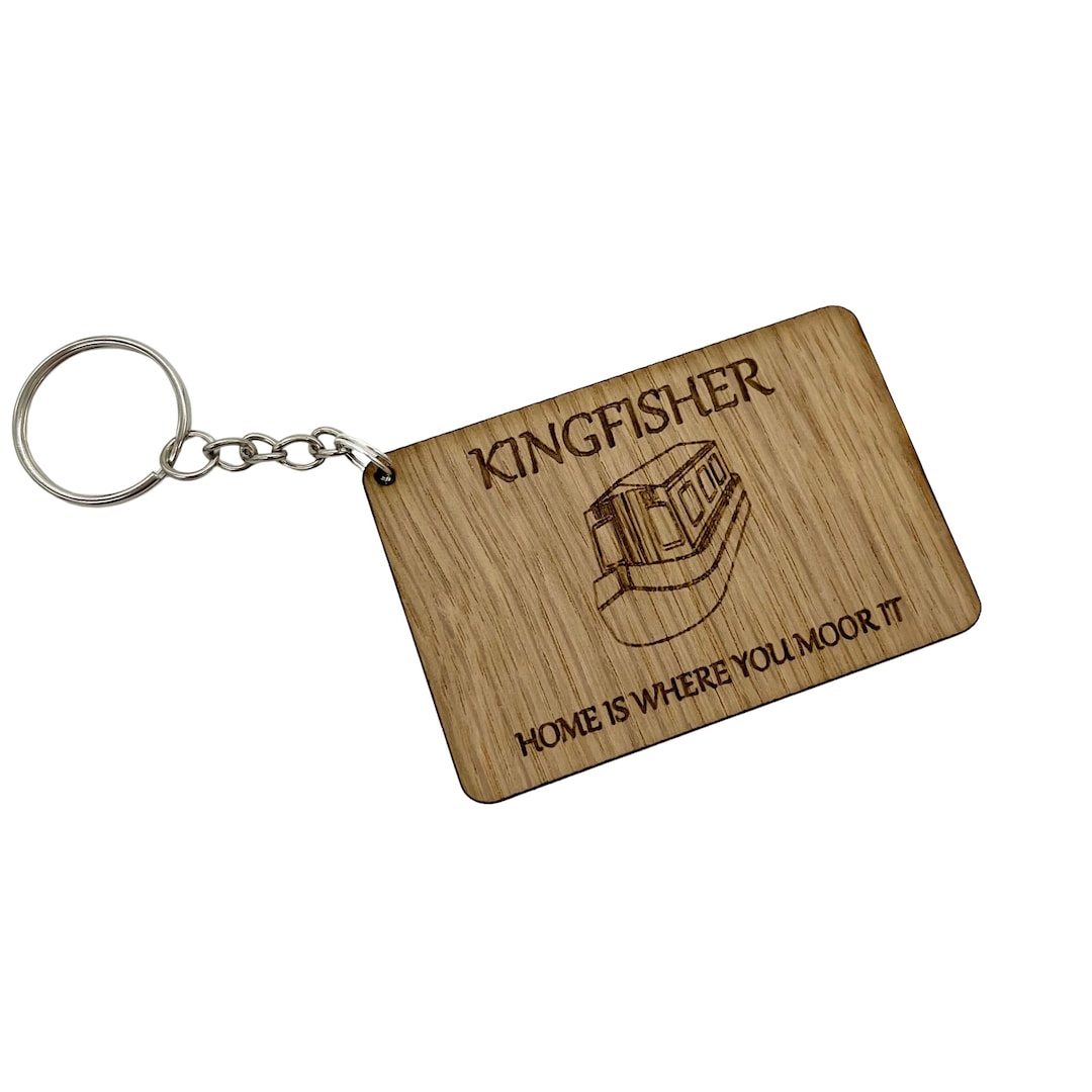 Personalised Narrowboat Keyring, Engraved With Boat Name. Boat, Boating ...