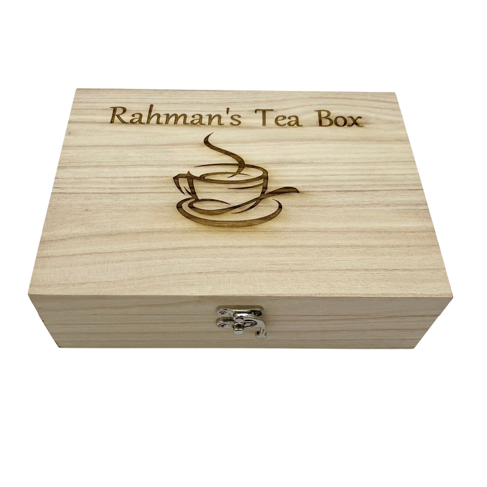 Personalised Tea Caddy With Hidden Message Storage Box for - Etsy