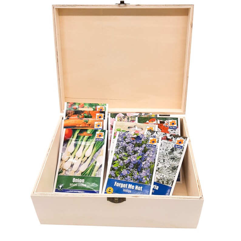 Gardening gift seed box personalised with any name & a | Etsy