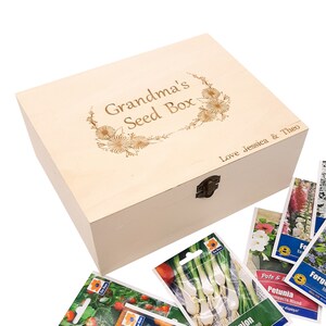 Gardening Gift - Seed Box Personalised With Any Name & a Message ...