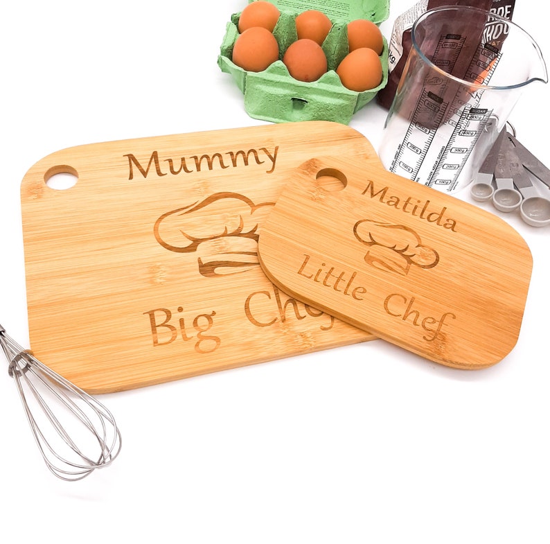 Personalised Big Chef Little Chef Cooking Baking Gift. | Etsy UK