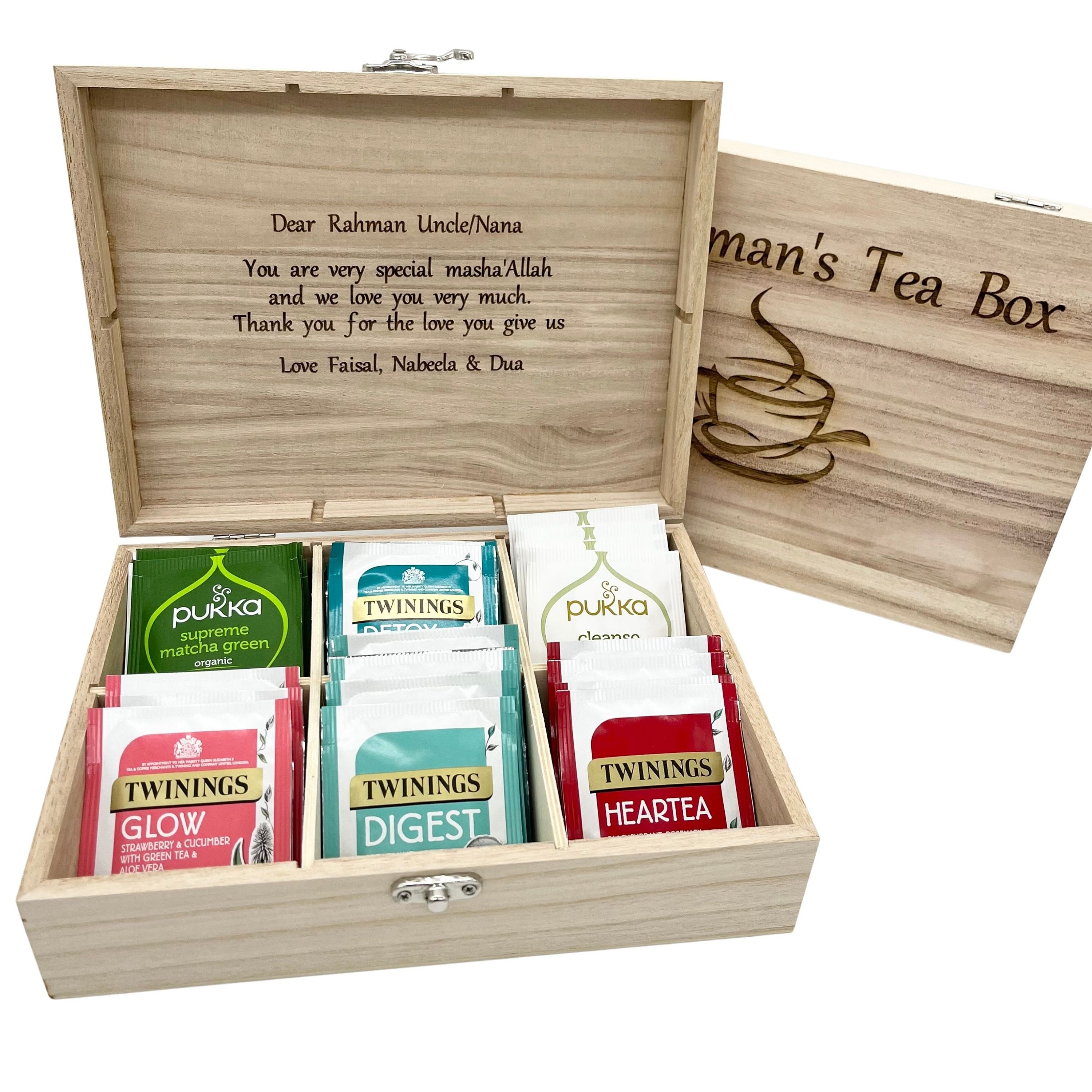 Personalised Tea Caddy With Hidden Message Storage Box for - Etsy