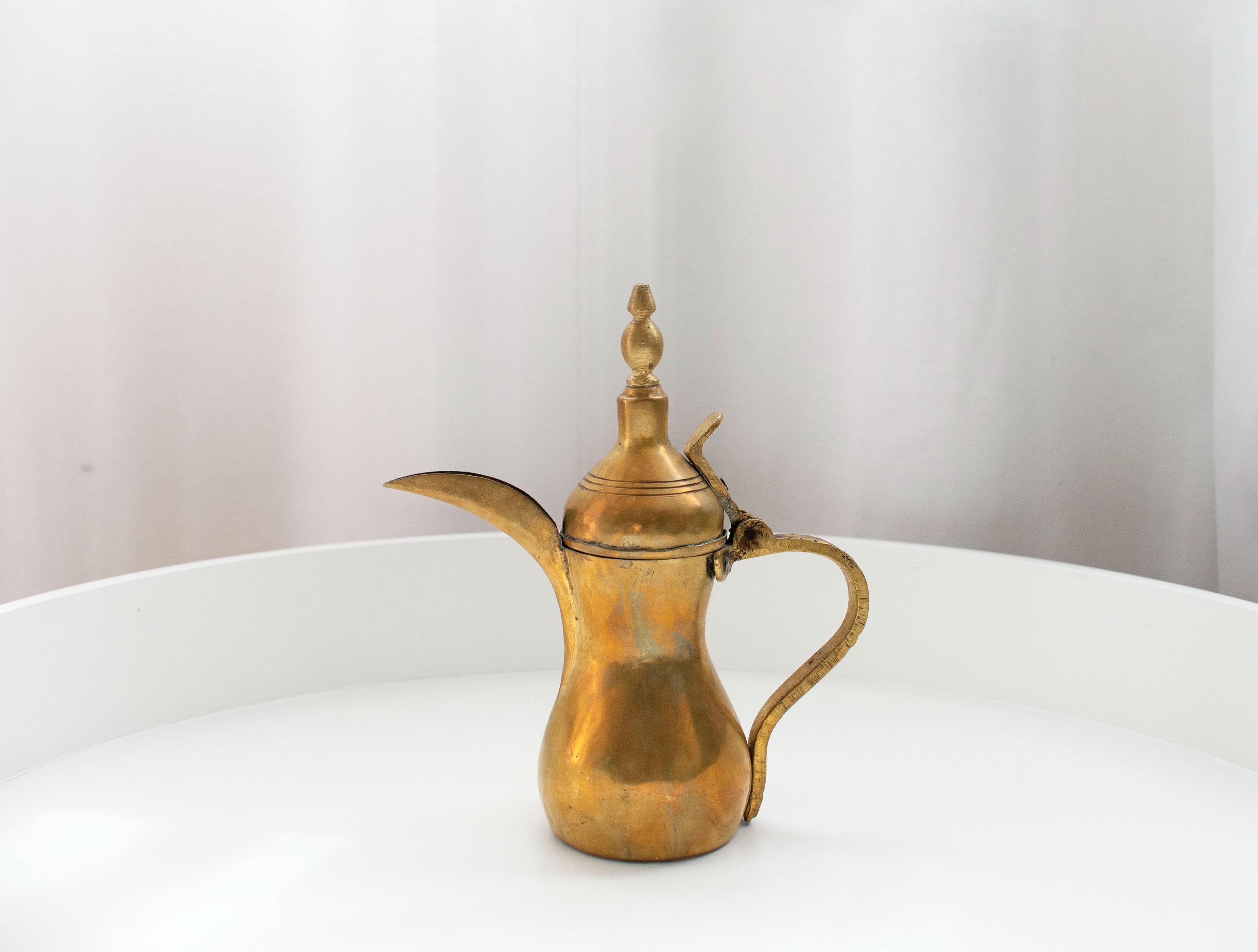 Vintage Brass Islamic Bedouin Dallah Coffee Pot Pitcher, Antique ...
