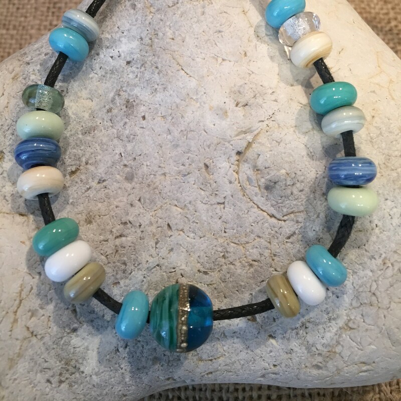 Lampwork Bead Necklace - Etsy