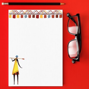 PRINTABLE Letter Writing Stationary A4 Paper, Digital Download, African ...
