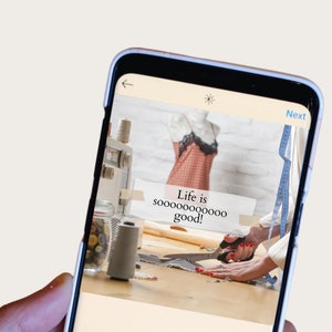 Instagram Post Template Sewing Captions, Digital Download Premade Ready ...