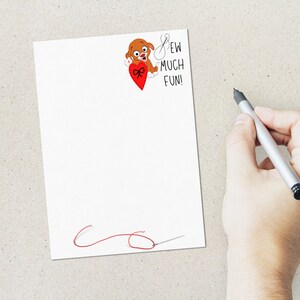 PRINTABLE Sewing Themed Letter Writing Stationary A4 Paper, Digital ...