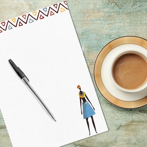 PRINTABLE Letter Writing Stationary A4 Paper, Digital Download, African ...