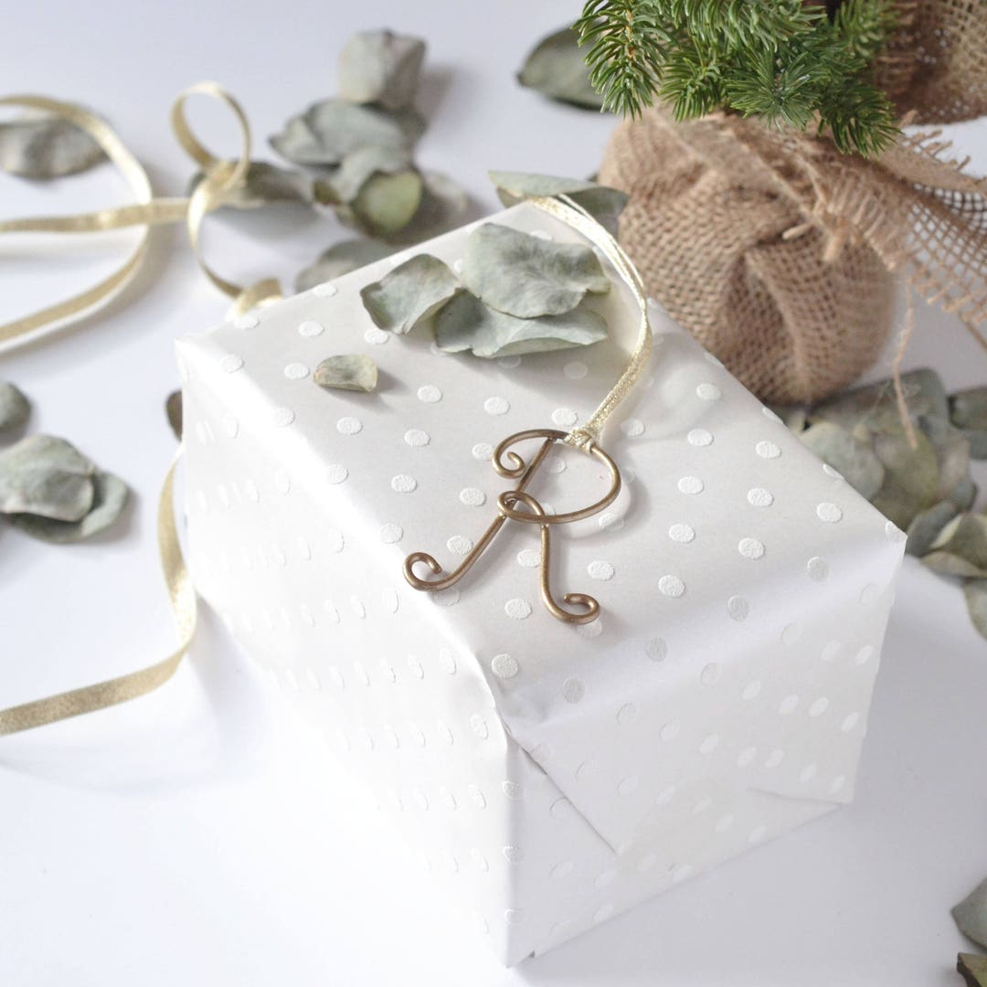 Christmas Gift Tag, Initial Gift Tags, Letter Gift Tags, Stocking Tags ...