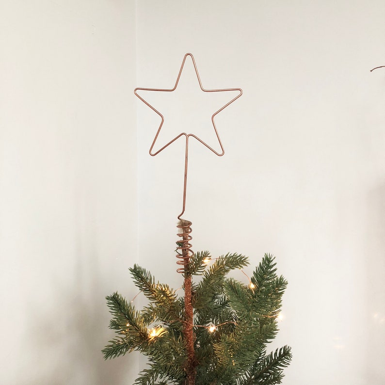 Wire Star Christmas Tree Topper Minimalist Tree Topper - Etsy Canada