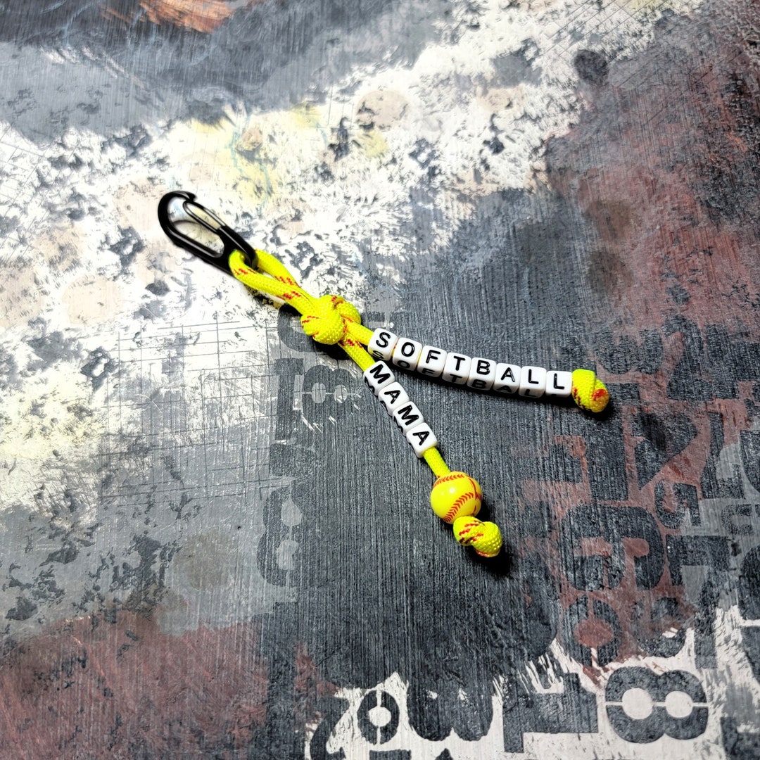 Personalized Softball Keychain: 30 Team Colors, Coach Gift - Etsy