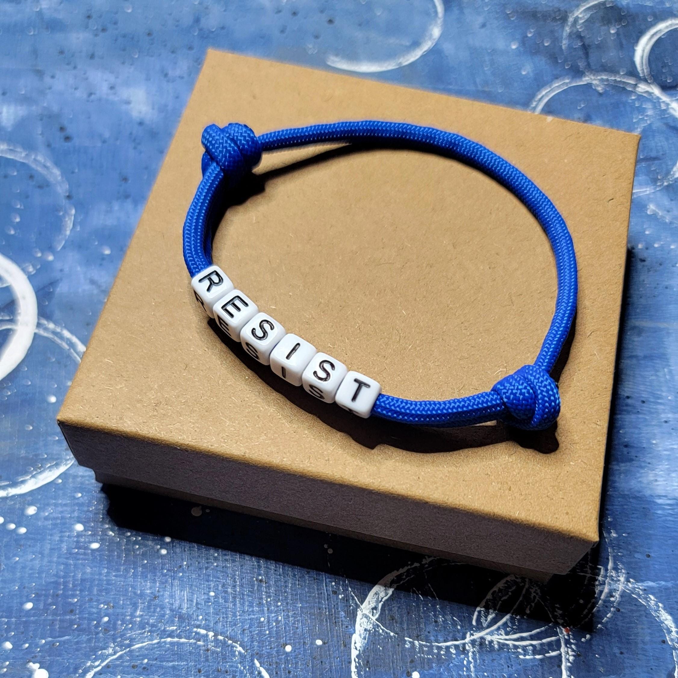 Custom RESIST Bracelet: Anti-trump Jewelry, Democrat Liberal Gift - Etsy
