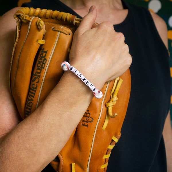 Baseball Player Number Bracelet - Etsy