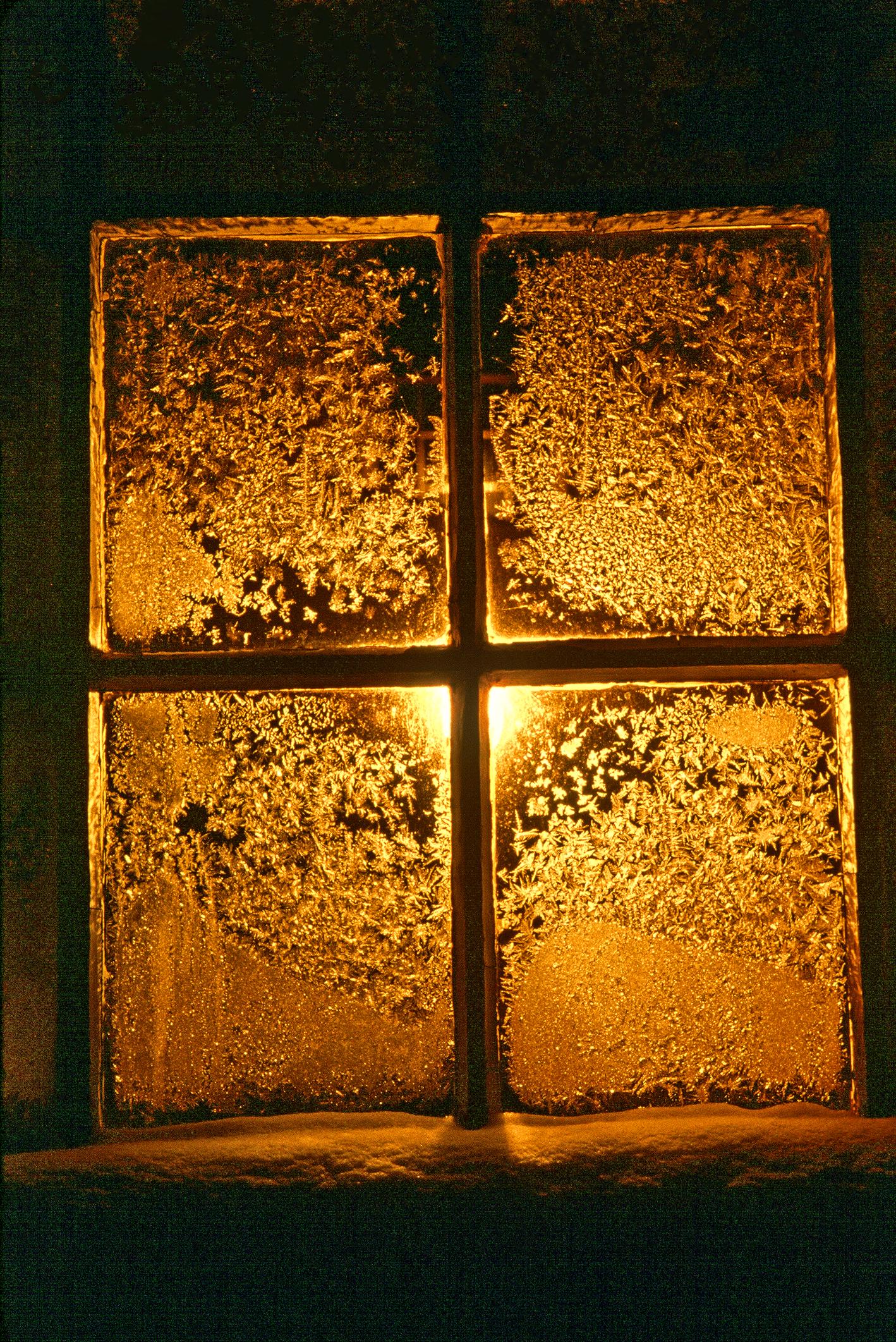 Backlit Window With Frost, Round Church in Richmond VT, Wall Art ...