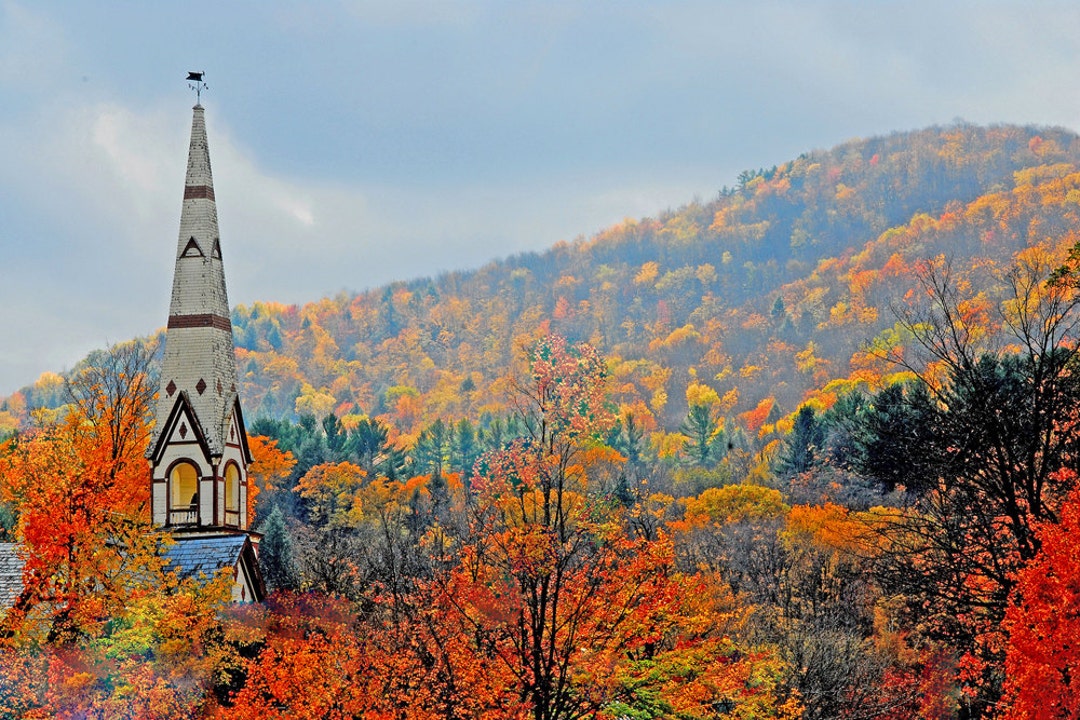 Fall Foliage, Vermont in Autumn, Fall Pictures, Fall Scenics, Church ...