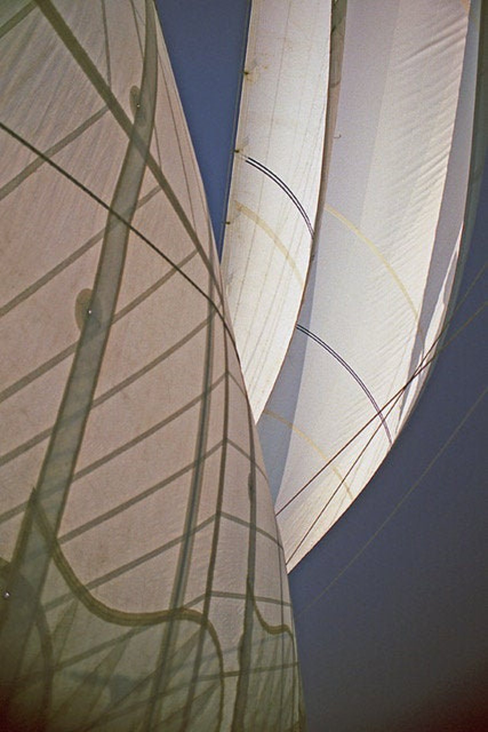 Billowing Sails, Close-up of Sails, Sails on Downwind Tack, Nautical ...