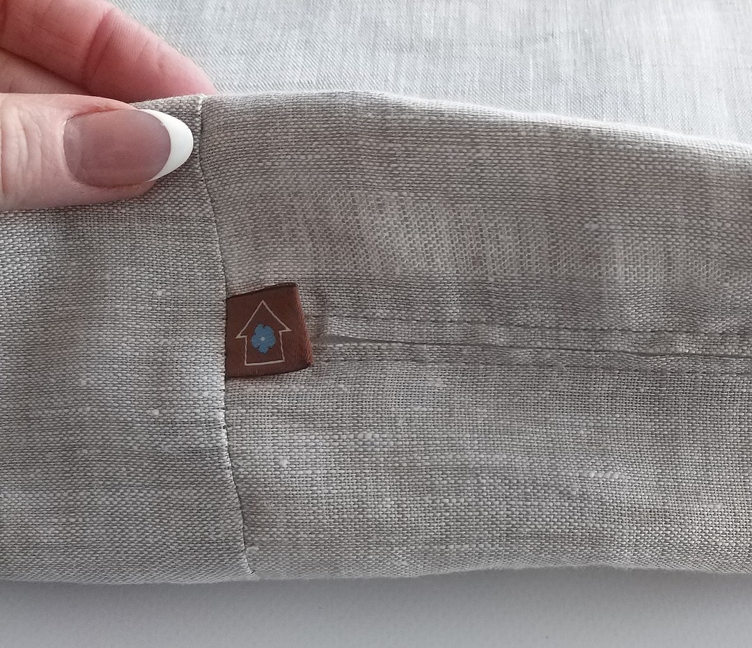 Full,queen,king Natural Linen Mattress Cover With a 2 or 3-sided Long ...