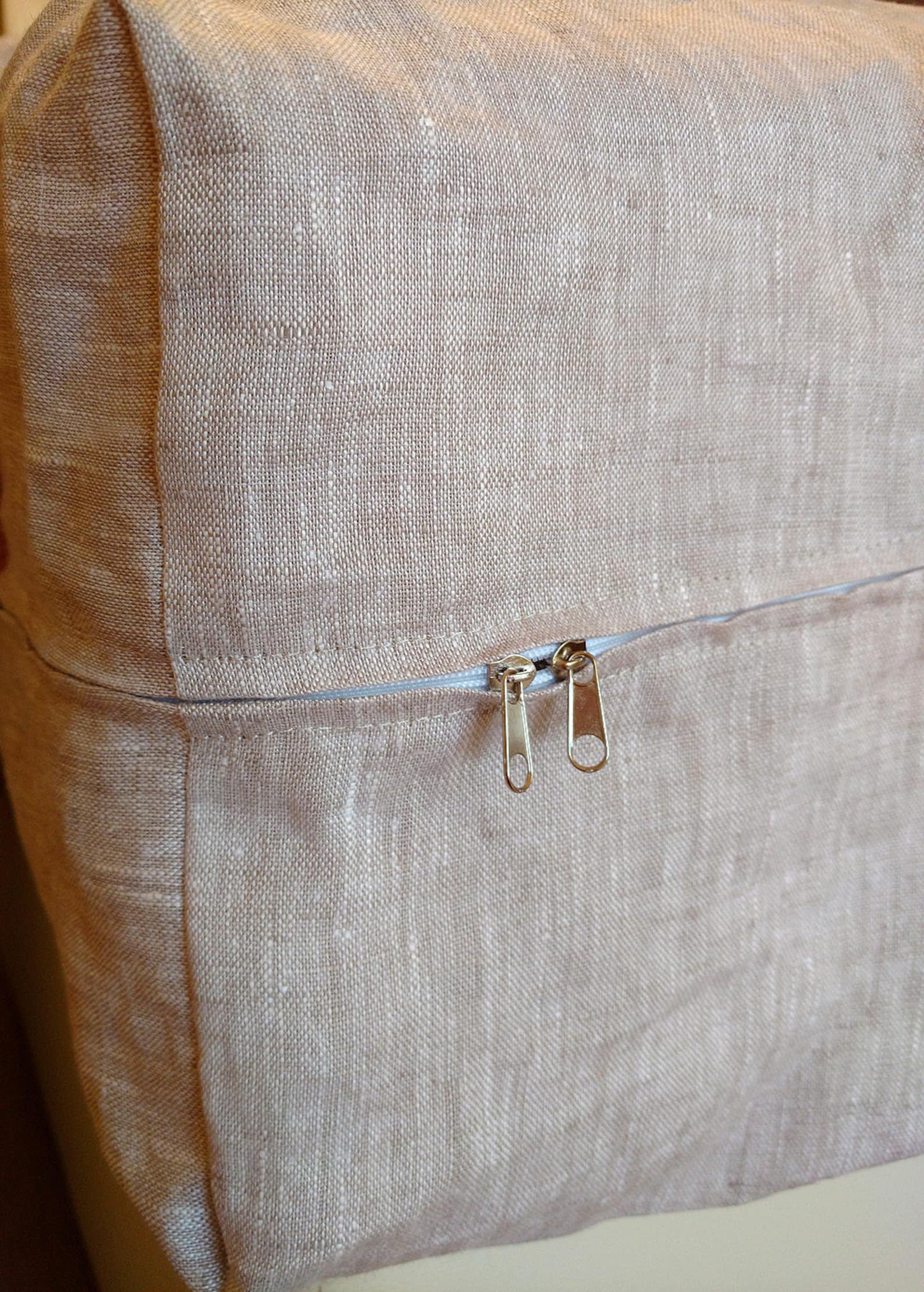 Twinsinglecustom Linen Mattress Cover With Long Zipper. - Etsy